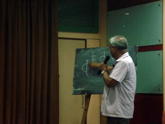 Calligraphy workshop & demonstration by Babu Udipi
